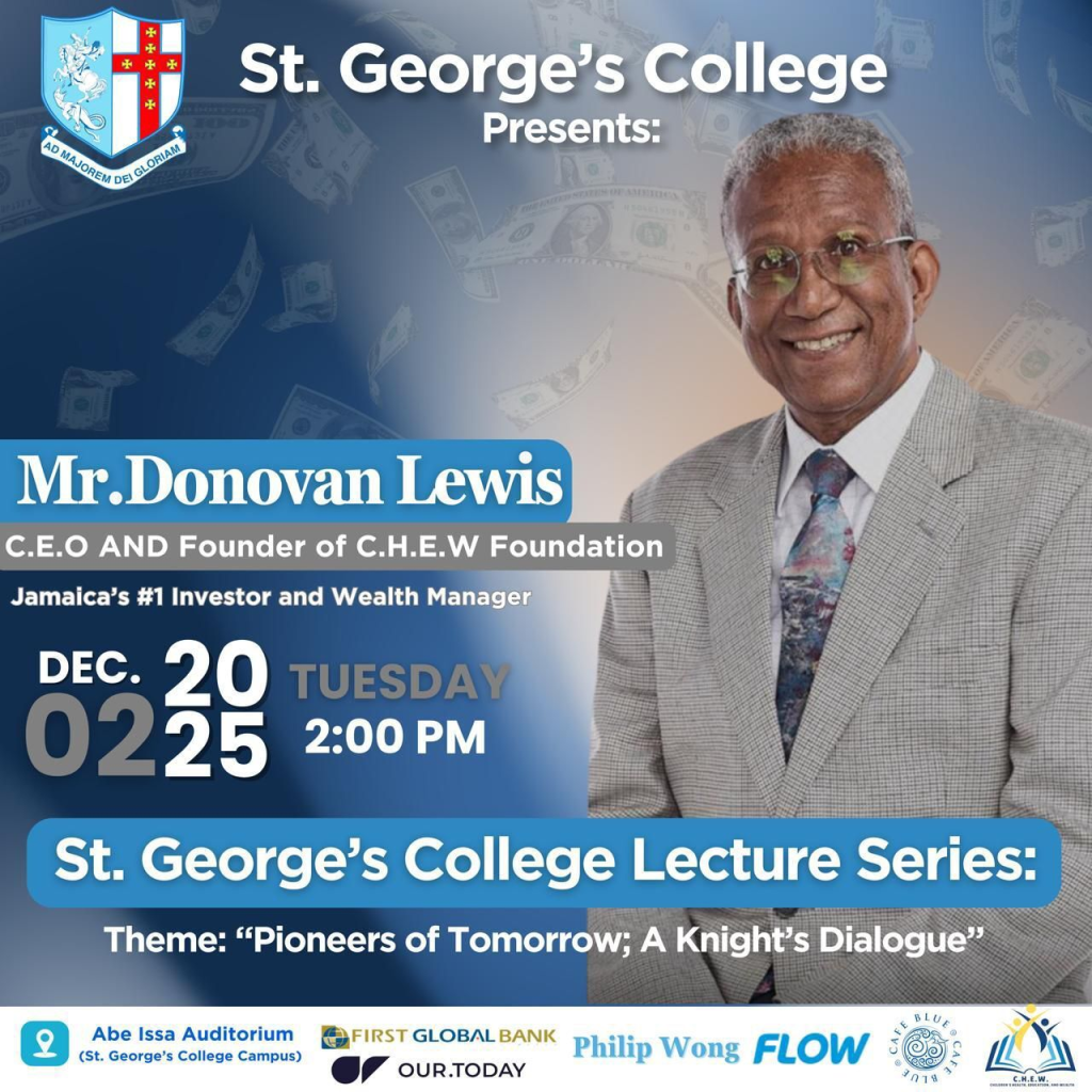 Mr. Donovan Lewis – St. George’s College Lecture Series – STGC